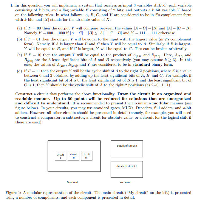 Solved 1. In this question you will implement a system that | Chegg.com