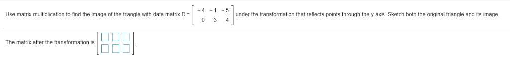 Solved Use matrix multiplication to find the image of the | Chegg.com