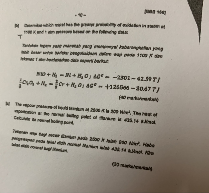 Solved EB8 1601 10 Detemine which metal has the greater | Chegg.com Solved EB8 1601 10 Detemine which metal has the greater | Chegg.com