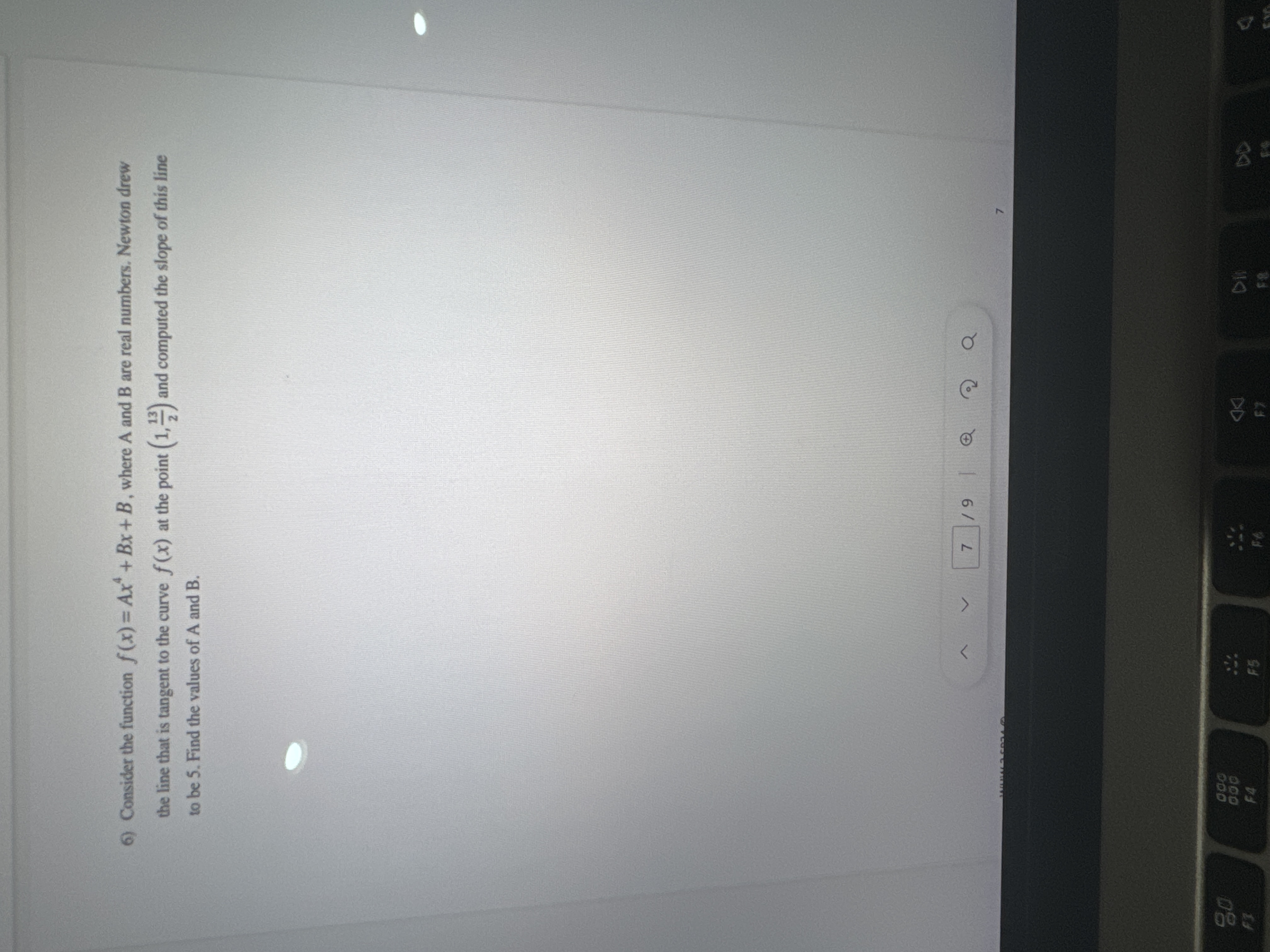 Solved Consider the function f(x)=Ax4+Bx+B, ﻿where A and B | Chegg.com