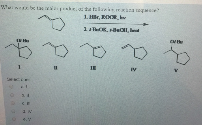 Solved Determine the product of the following reaction. HBr | Chegg.com