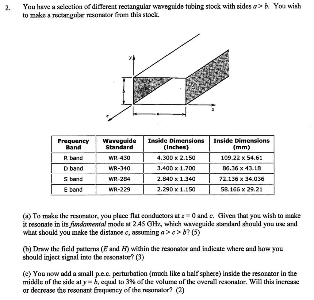 2. You have a selection of different rectangular | Chegg.com