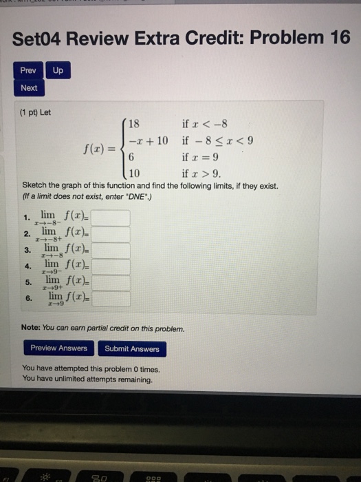 Solved Set04 Review Extra Credit: Problem 16 Prev Up Next (1 | Chegg.com