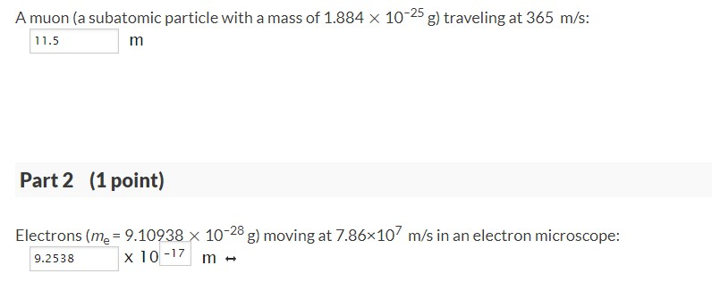 Solved Amuon (a subatomic particle with a mass of 1.884 x | Chegg.com