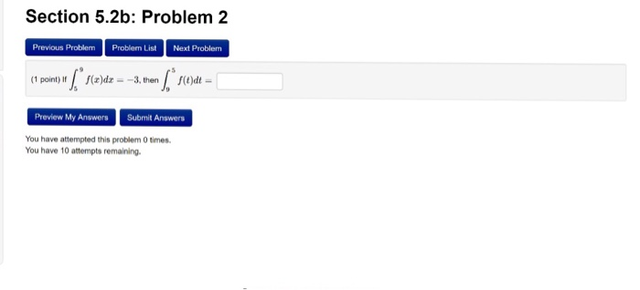 Solved Section 52b Problem 2 Previous Problem Problem List 1326
