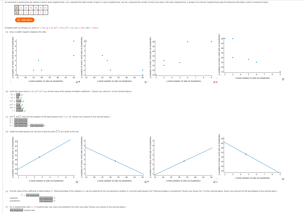Solved Complete parts (a) through (e), ghen | Chegg.com