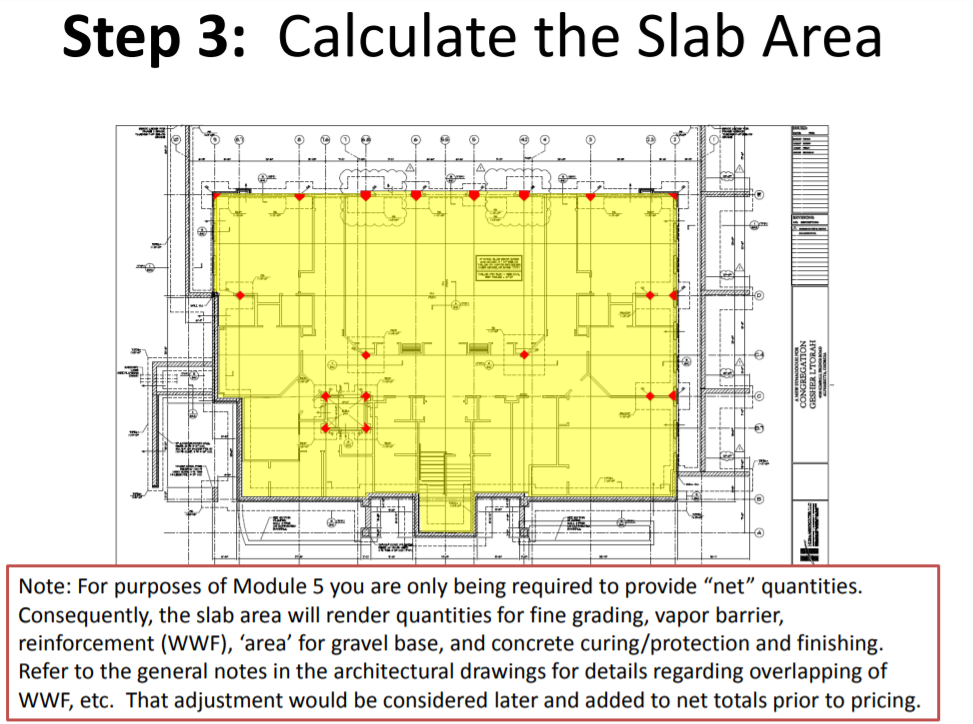Complete the quantity take-off of the | Chegg.com