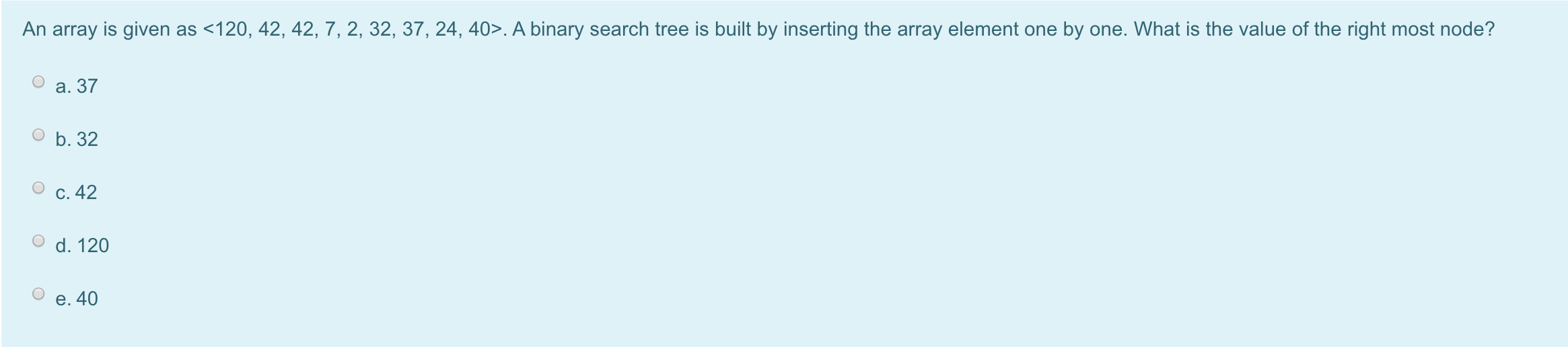 Solved An array is given as