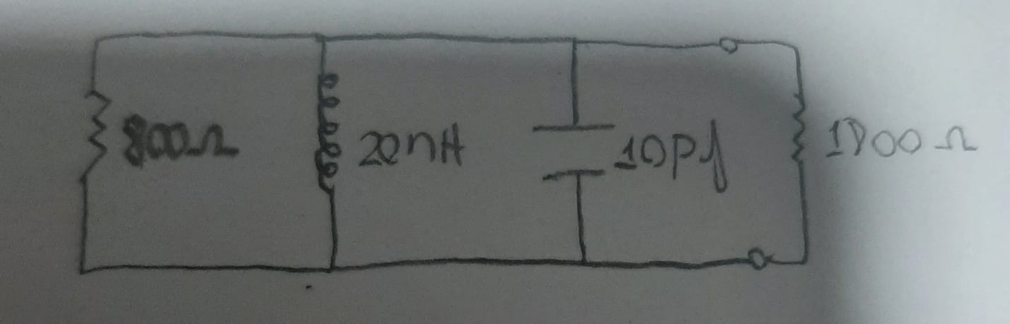 Solved Consider a parallel resonant RLC circuit with load as | Chegg.com