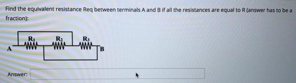 Solved Find the equivalent resistance Req between terminals | Chegg.com
