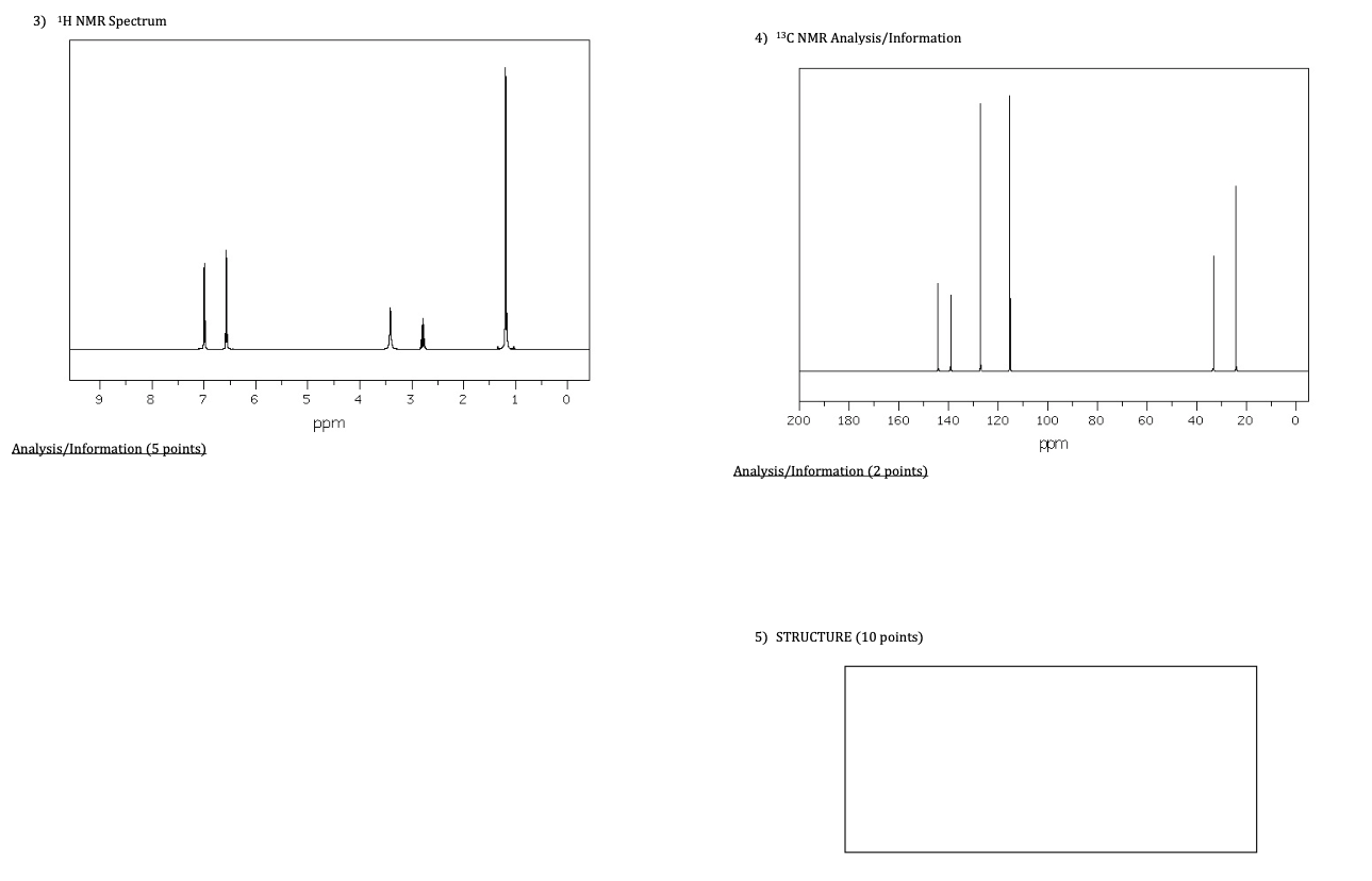 Solved Problem "B" Molecular Formula = C9H13N 1) Information | Chegg.com