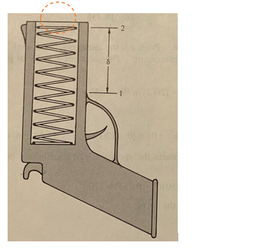 Solved Picture shows a model of a spring-operated toy pistol | Chegg.com