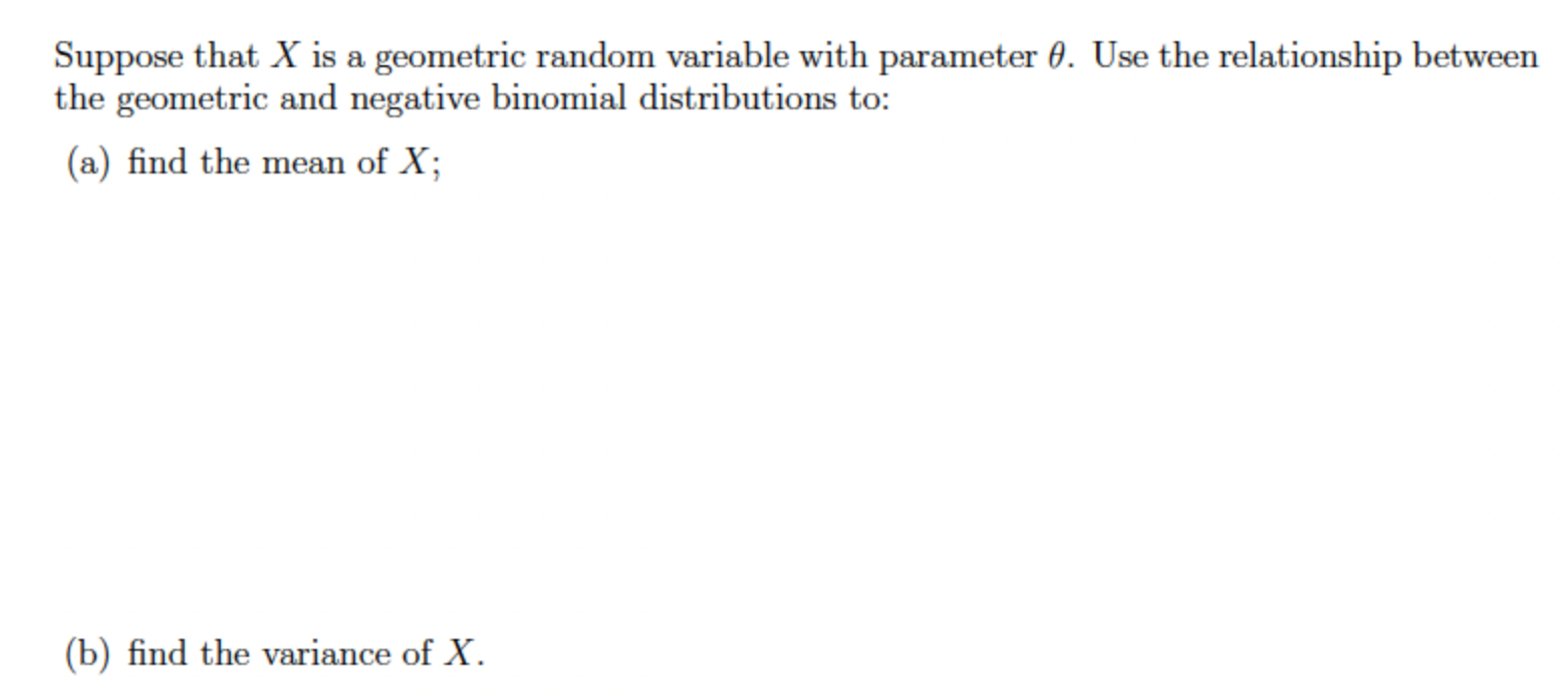 Solved Suppose that X is a geometric random variable with | Chegg.com