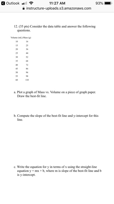 Solved Outlook 11:27 AM instructure-uploads.s3.amazonaws.com | Chegg.com