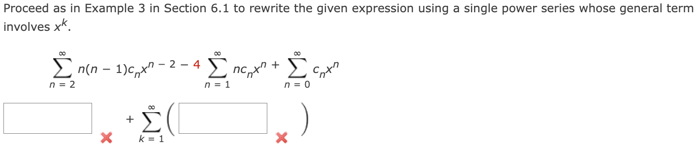 Solved Proceed as in Example 3 in Section 6.1 to rewrite the | Chegg.com