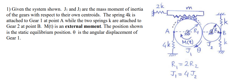 Solved please- Draw FBD and KD - Use the dof (coordinate) | Chegg.com
