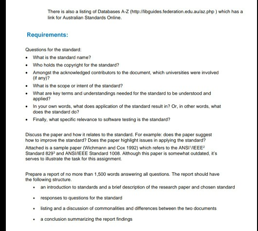 ITECH7409 Software Testing Assignment 1 Individual | Chegg.com ITECH7409 Software Testing Assignment 1 Individual | Chegg.com
