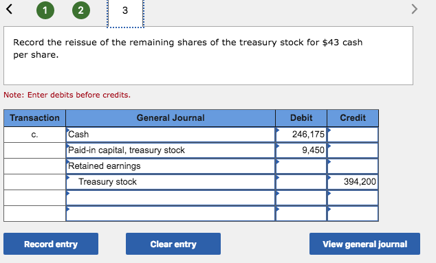 Solved Exercise 11-10 Recording and reporting treasury stock | Chegg.com