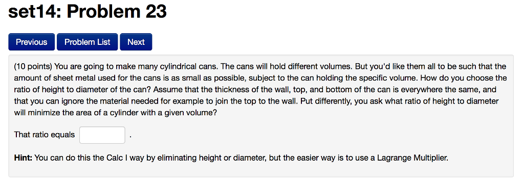 Solved set14: Problem 23 PreviouS Problem List Next (10 | Chegg.com