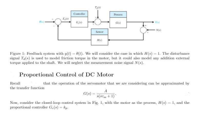 Solved TAS Controller Process G(8) (8) Sensor Figure 1: | Chegg.com