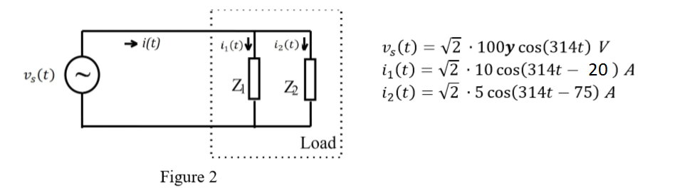 Solved For the circuit given in Figure 2 , using phasor | Chegg.com