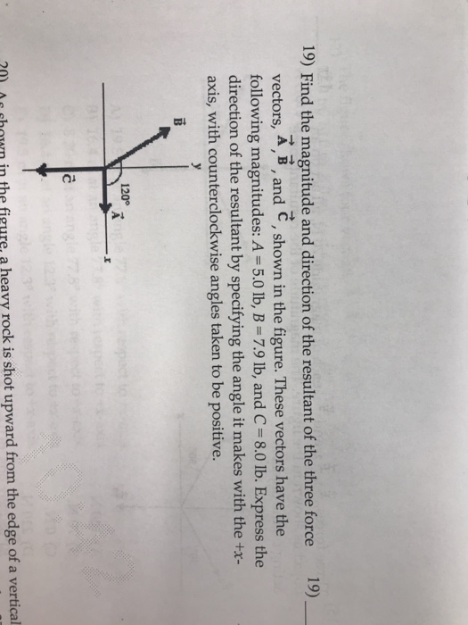 Solved find the magnitude and direction of the resultant of | Chegg.com