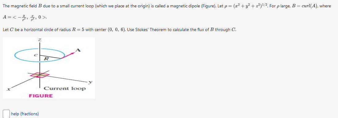 Solved The magnetic field B ﻿due to a small current loop | Chegg.com
