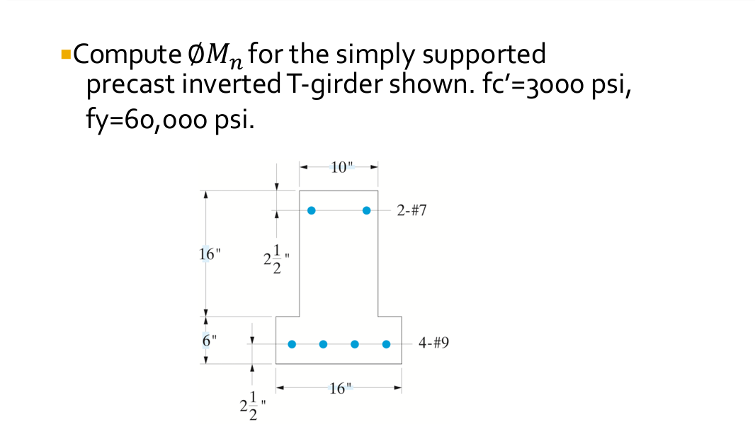 Solved -Compute ∅Mn for the simply supported precast | Chegg.com