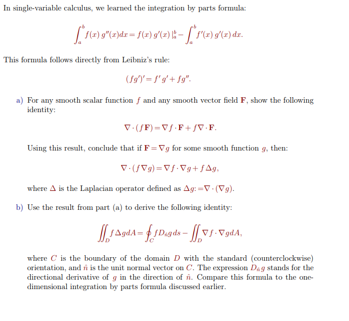 Solved In ﻿single-variable calculus, we ﻿learned the | Chegg.com