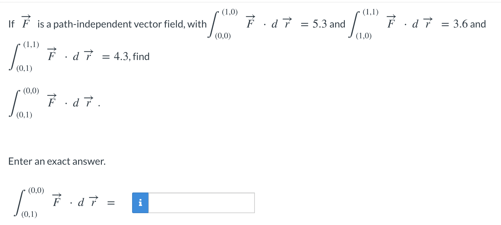 Solved = Find the line integral of the vector field G = | Chegg.com