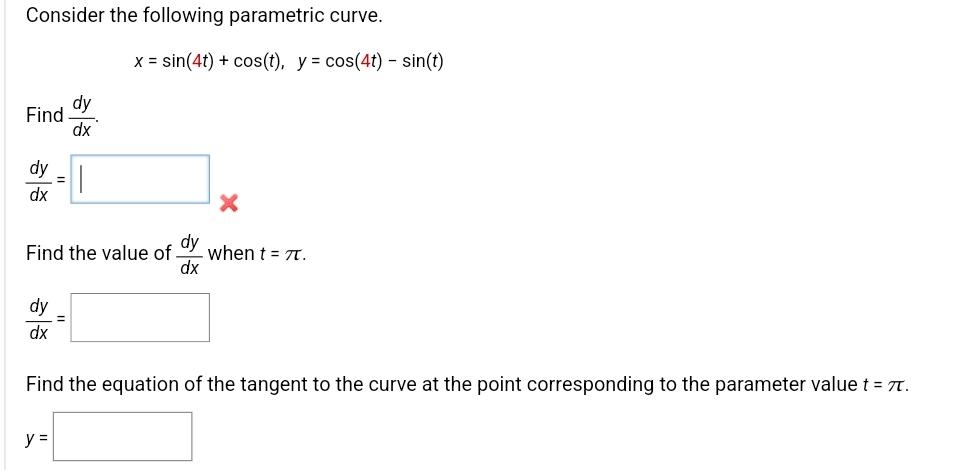 Solved Find an equation of the tangent to the curve at the | Chegg.com