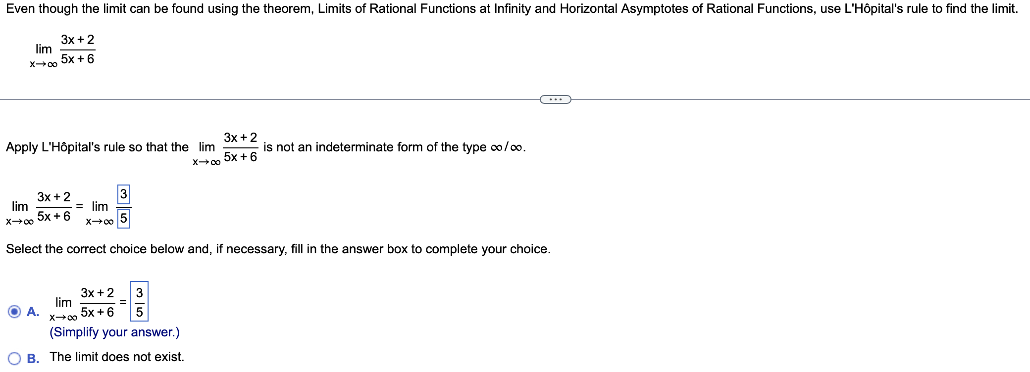 Solved Even though the limit can be found using the theorem, | Chegg.com