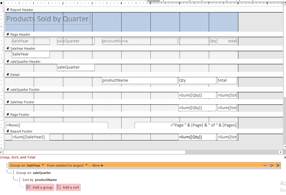 3. Using the “Products Sold by Quarter” query, build | Chegg.com