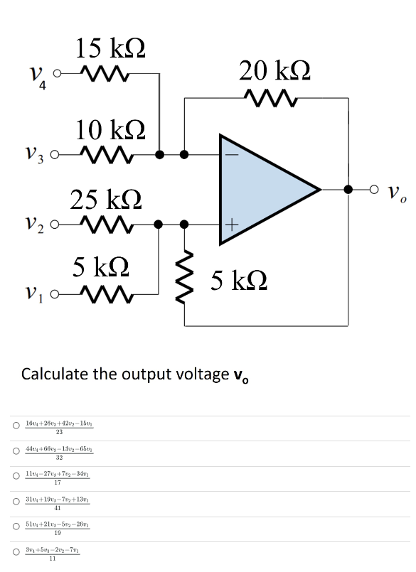Solved Calculate the output voltage vo | Chegg.com