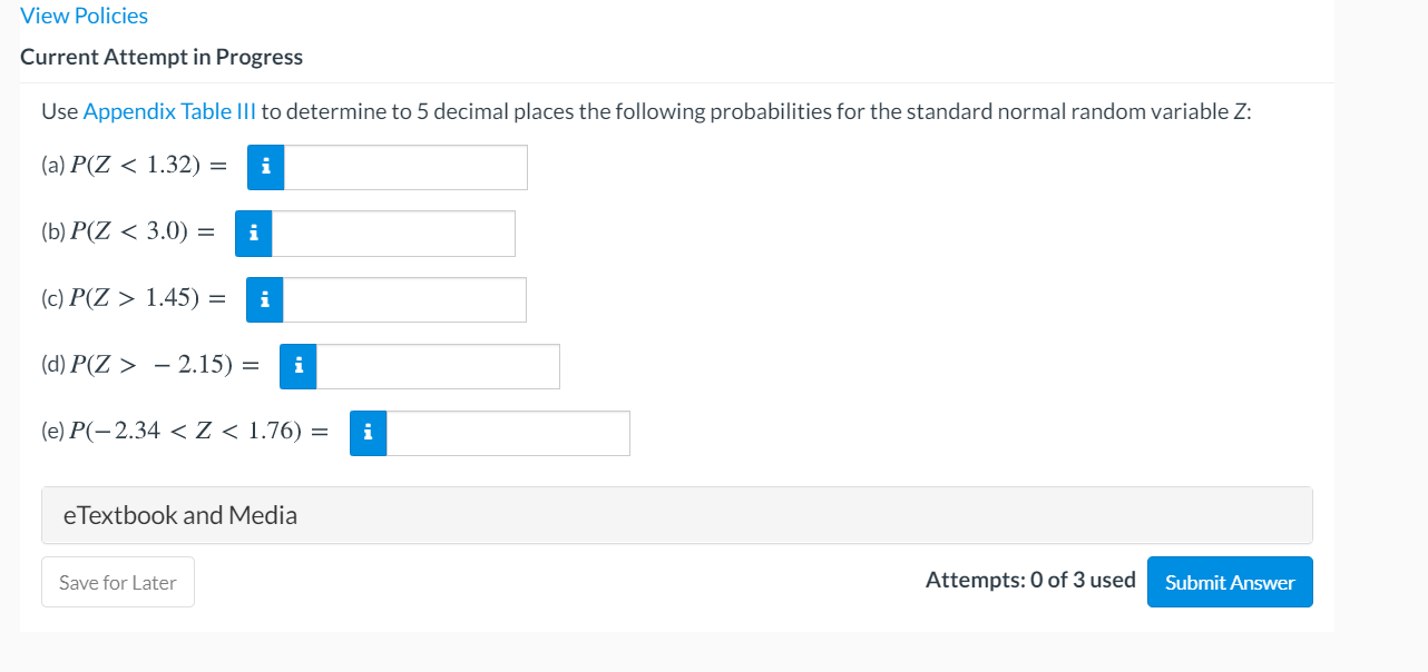 Solved View Policies Current Attempt in Progress Use | Chegg.com
