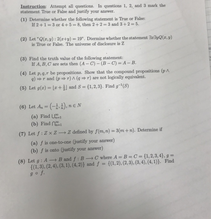 Solved Instruction: Attempt all questions. In questions 1, | Chegg.com