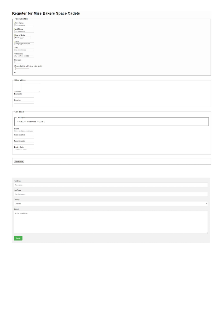 Solved Write Html Code And Css File To Create That 1164