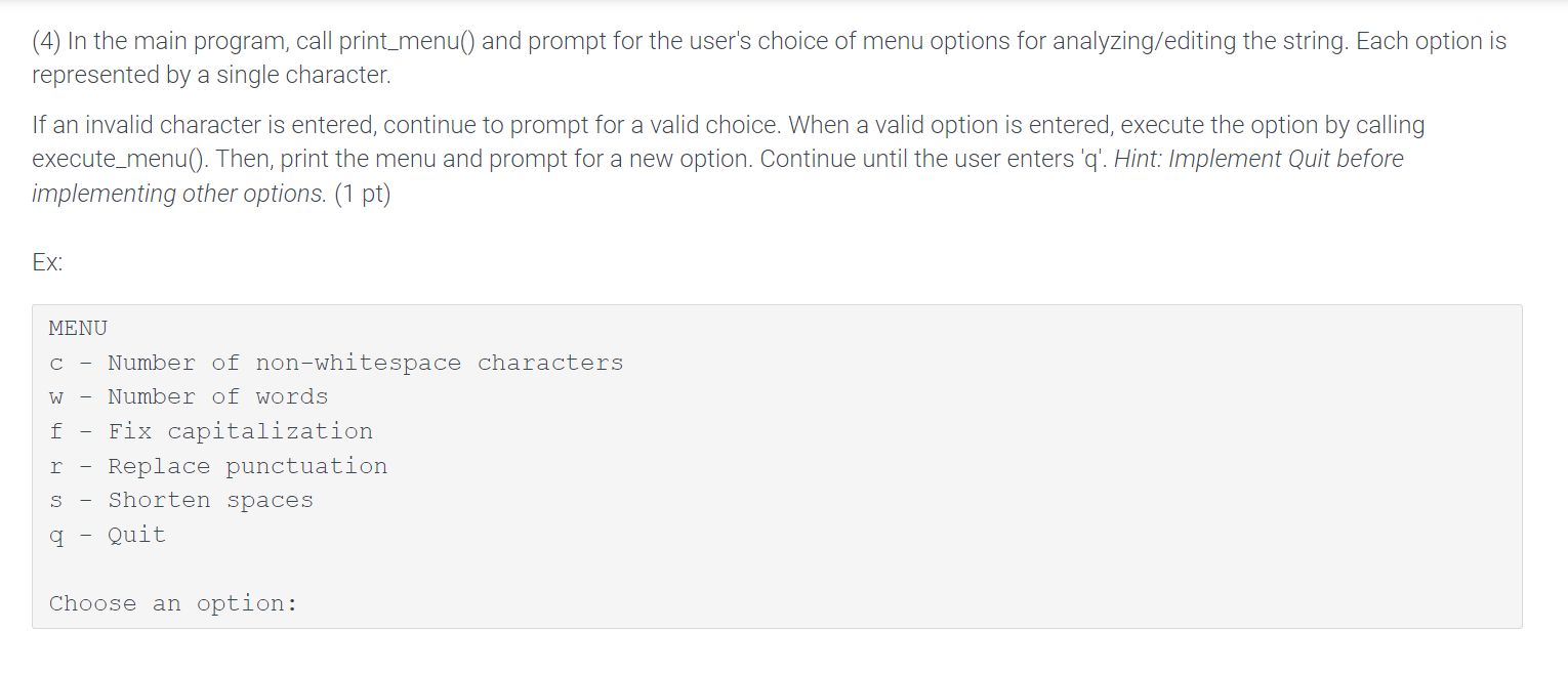Solved 6.30 LAB*: Program: Authoring assistant (1) Prompt | Chegg.com