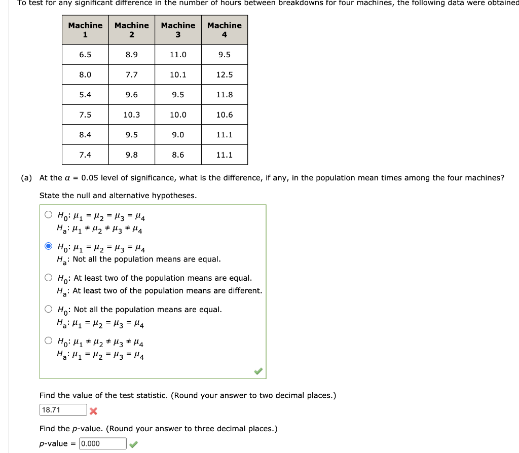 Solved To test for any significant difference in the number | Chegg.com