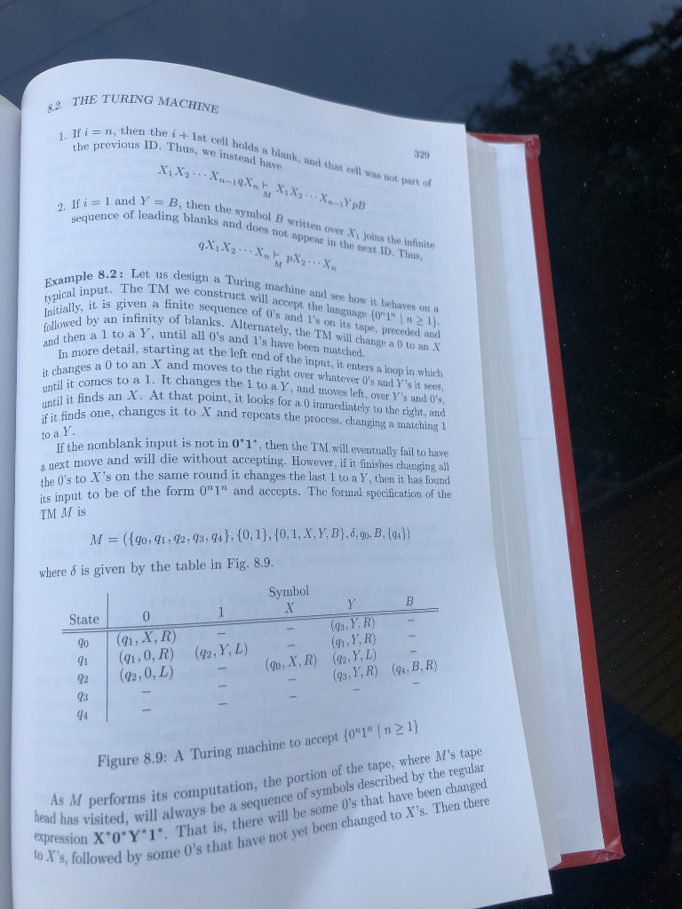 Solved [Turing Machines] In Example 8.2 in the textbook | Chegg.com