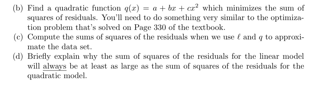 Solved Linear regression isn't the only kind of regression | Chegg.com