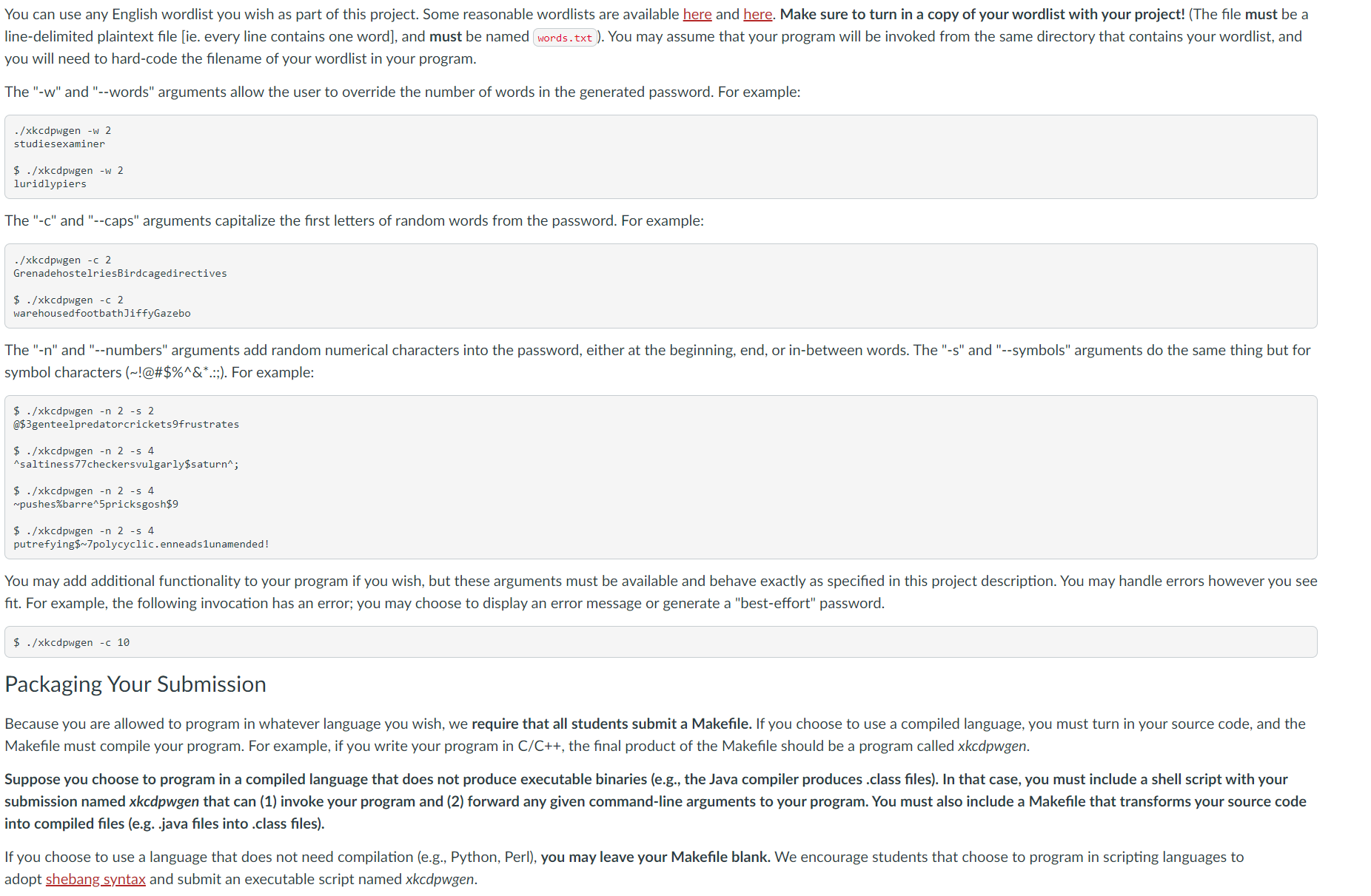 Solved Description and Deliverables password creation | Chegg.com