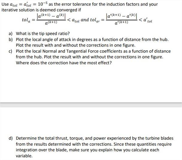 1) A wind turbine blade has the following properties: | Chegg.com