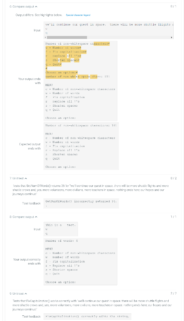 Solved 6.37 LAB*: Program: Authoring assistant (1) Prompt | Chegg.com