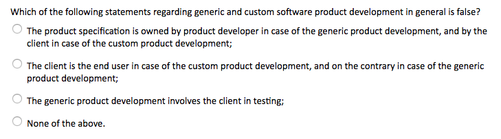 Solved Which of the following statements regarding generic | Chegg.com