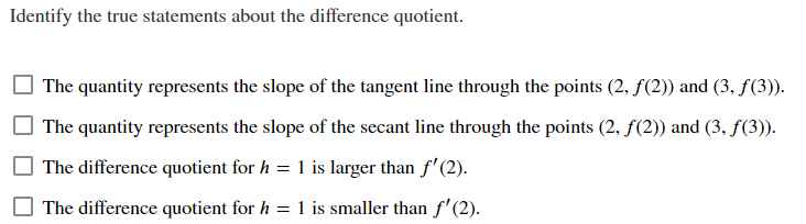 Solved Identify the true statements about the difference | Chegg.com