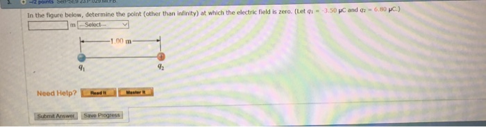 Solved other than infinity at which the electric field is | Chegg.com