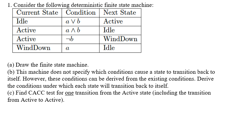 Solved 1. Consider the following deterministic finite state | Chegg.com Solved 1. Consider the following deterministic finite state | Chegg.com