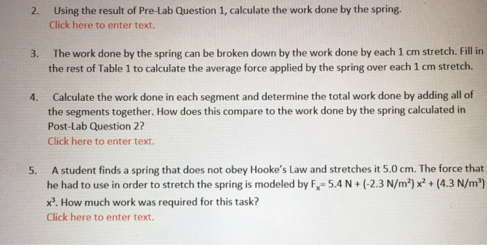 Solved 2. Using the result of Pre-Lab Question 1, calculate | Chegg.com