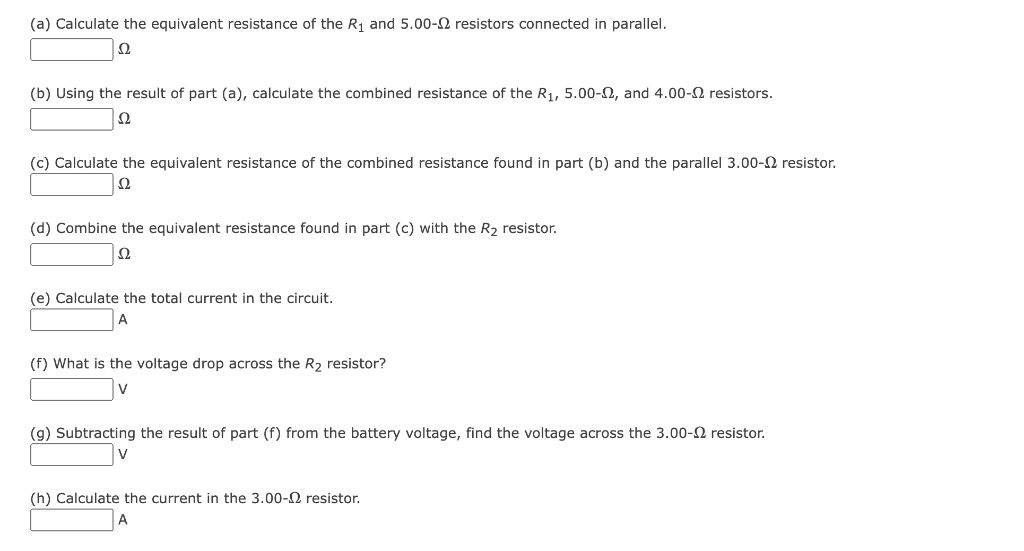 Solved (a) Calculate the equivalent resistance of the R1 and | Chegg.com